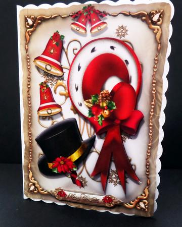 Christmas Vintage Hats Card Kit - CUP647100_1641 | Craftsuprint