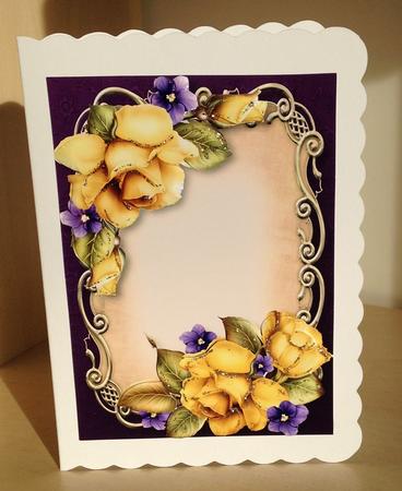 Gorgeous Yellow Roses Floral Plaque - CUP510167_1763 | Craftsuprint