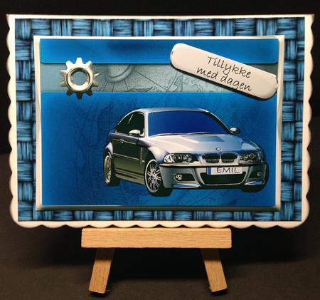 Car Themed Card Front with Decoupage - CUP474381_1894 | Craftsuprint