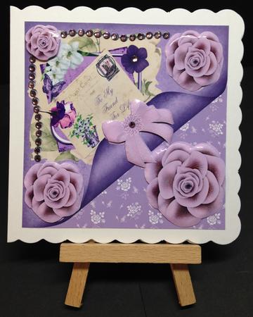 Vintage Victorian Floral Lavendar Postcard Topper - CUP321974_1664 ...