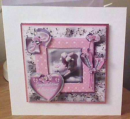 2 New Large Lovely New Baby Toppers - Card Fronts - baby Boy - baby ...