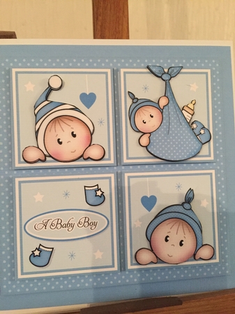 Baby Boy Squares Mini Kit - CUP871062_2053 | Craftsuprint