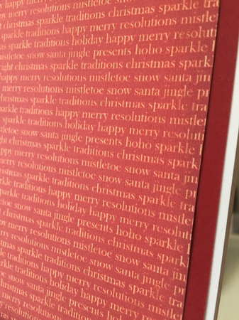 Christmas 3 Gold Script Background - Photo by Bev Hazelgrave