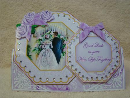 Lilac Couple Good Luck Double Octagon Card Envelope Kit - Photo by ...