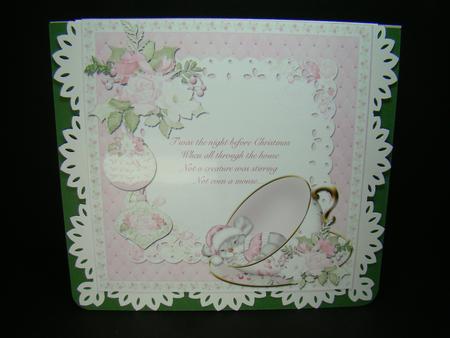 Not a Creature Was Stirring - Cute Mouse Christmas 8x8 Card - CUP476168 ...