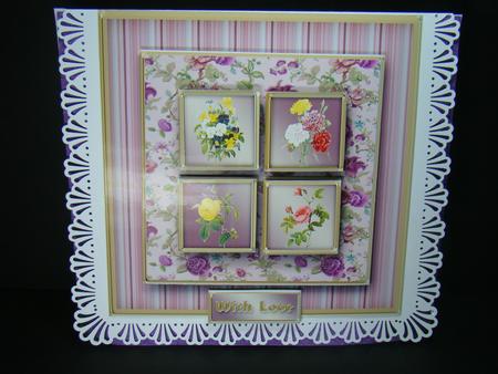 Vintage Florals Square Layers Card Front - CUP479839_1648 | Craftsuprint