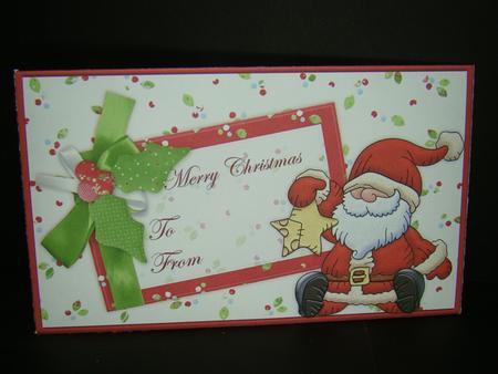 Christmas Money Wallet Envelope Santa & Star - CUP483840_68 | Craftsuprint