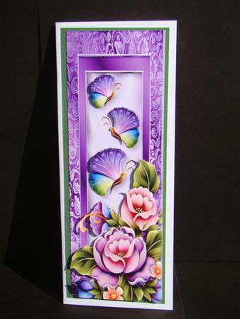 Large Dl Enchanted Flowers & Butterflies - CUP487661_1763 | Craftsuprint