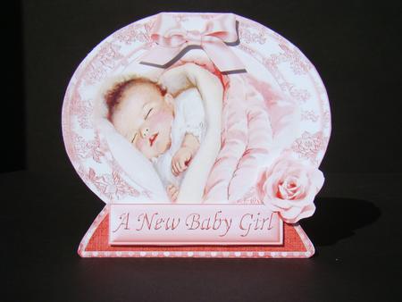 Vintage Baby Girl Quick Card - CUP519091_415 | Craftsuprint