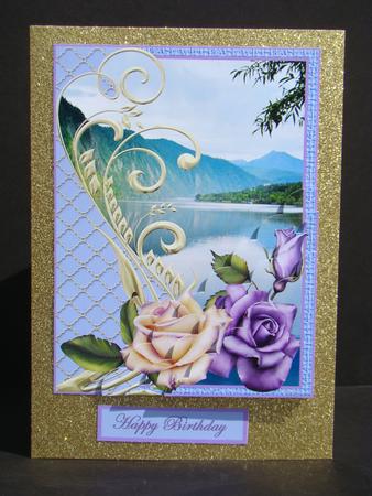 Landscape with Roses - Corner Stacker - CUP522360_173 | Craftsuprint