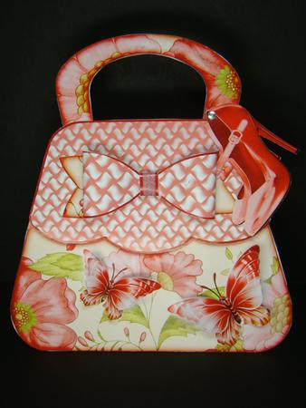 Beautiful Floral Handbag Shaped Card Kit - CUP544485_1483 | Craftsuprint