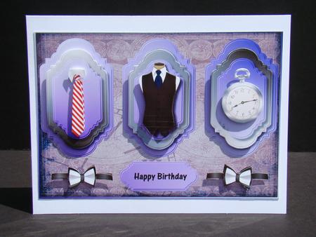 3 Panel Male Card Gentleman - CUP544506_936 | Craftsuprint