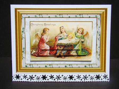 Baby Jesus Pyramid Card Front - CUP556211_719 | Craftsuprint