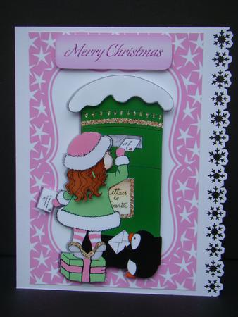 Little Girl Posting Her Letter to Santa - CUP557759_415 | Craftsuprint
