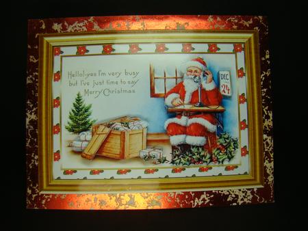 Christmas Santa is Busy Decoupage Topper 2 - CUP559650_719 | Craftsuprint