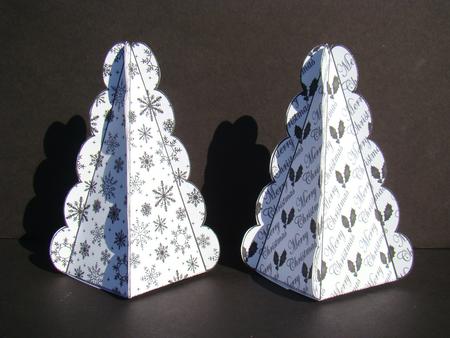 Christmas Tree Boxes - Black & White Set - CUP571082_173 | Craftsuprint