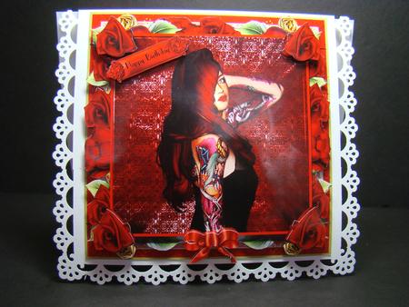 A Girl Called Red Card Front Kit - CUP581160_1483 | Craftsuprint