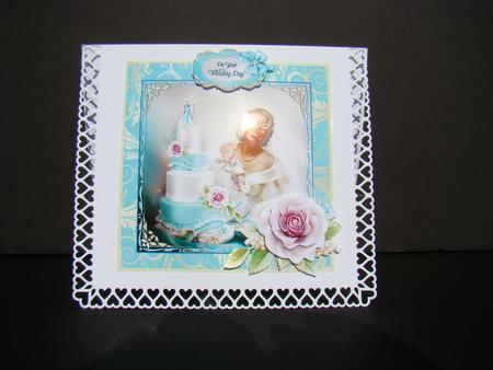 Wedding Cake Card Front 7x7 - CUP614286_1784 | Craftsuprint