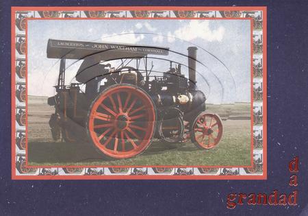 Steam Engine Pyramid Card Front - CUP26303_168 | Craftsuprint