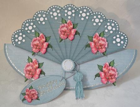 Summer Rose Fan - CUP200651_452 | Craftsuprint