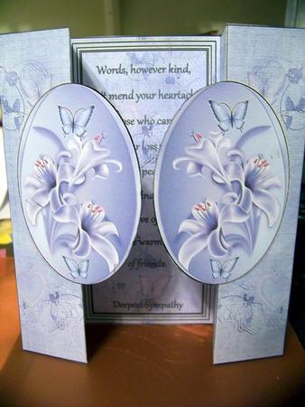 With Deepest Sympathy Doubl Fold Back Card - CUP142963_708 | Craftsuprint