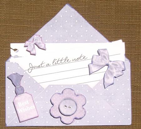 Just a Little Note Card Front - CUP92960_523 | Craftsuprint