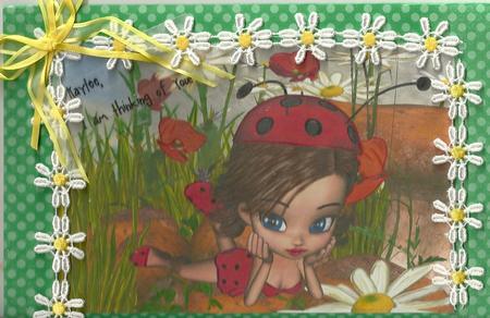 Dotty Ladybird A4 Card Topper - CUP127884_572 | Craftsuprint