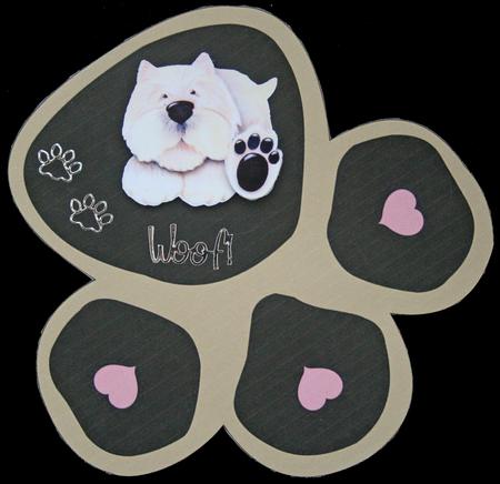 Paw Card - CUP46013_96 | Craftsuprint