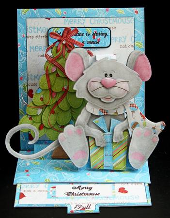 Christmas Mouse and Christmas Tree Pop-up Slider Card Kit - CUP113478 ...