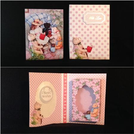 Girl and Bears Combi Card Box with Presentation Box Handcut - CUP432945 ...