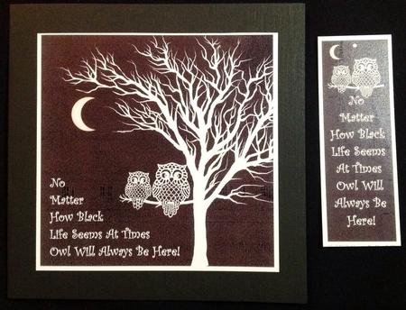 Owl Will Always Be Here (1) 8x 8 Card Topper & Bookmark - CUP486999_604 ...