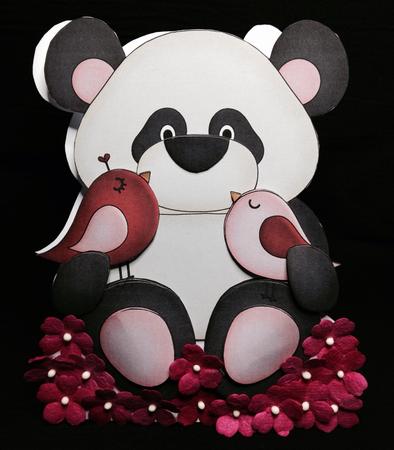 Little Valentine Panda Bears Clip Art - CUP510800_1025 | Craftsuprint