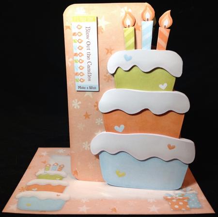 Birthday Cake Shaped Fold Card Kit - CUP558431_2111 | Craftsuprint