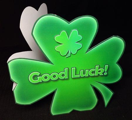 Good Luck Clover Shaped Card - CUP12949_172 | Craftsuprint