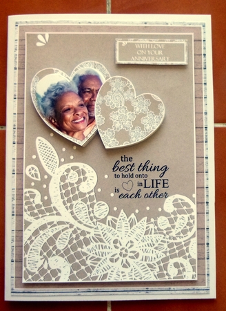 Rustic and Lace A5 Wedding Anniversary Card, 2 Card Fronts - CUP998344 ...