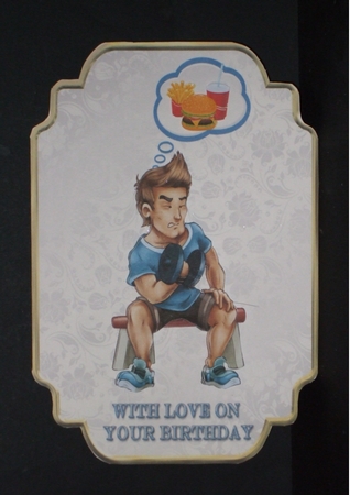 Shaped card mini kit - 2 sheets - Keep Fit Fanatic - CUP995523_21555 ...