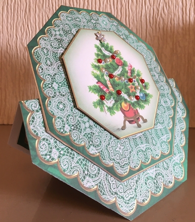 Christmas Tree Green Deco Stand-up Large Card Mini Kit - CUP578411_10 ...