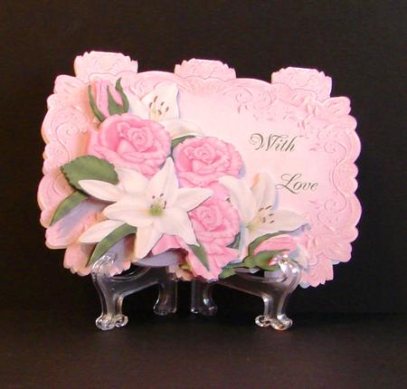 Pink Strip Card Mini Kit - Pink Roses and Lilies - CUP414903_66 ...