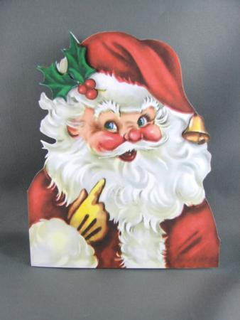 Vintage Santa Christmas Shaped Card - CUP28643_68 | Craftsuprint