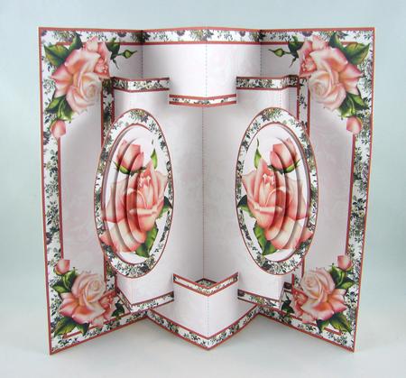 3D Concertina Pop-out - Edwardian Roses - CUP607953_173 | Craftsuprint