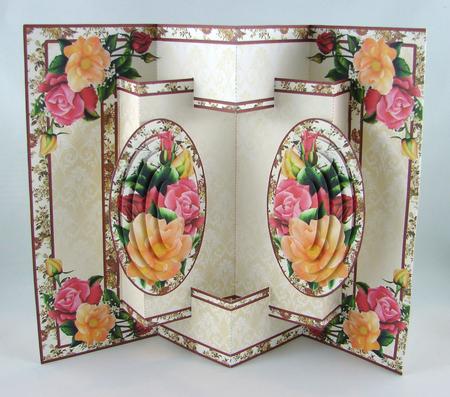 3D Concertina Pop-out - Bouquet of Roses - CUP608920_173 | Craftsuprint