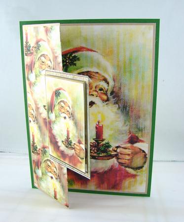 Vintage Santa Foldback Card and Toppers - CUP630887_8 | Craftsuprint