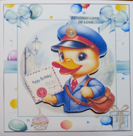 MR DUCK THE POSTMAN 3 - Photo by Carolynnes Cards