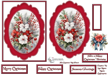 Winters Bouquet Toppers Set 1 - CUP1253020_80189 | Craftsuprint