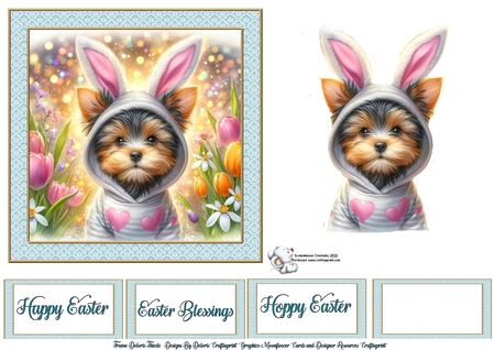 Easter Yorkie - Photo by ScouseMouse Creations