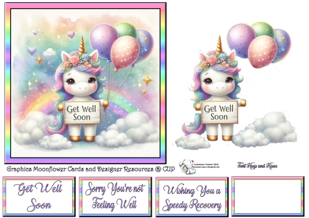 Get Well Soon Uni - CUP1291902_77133 | Craftsuprint