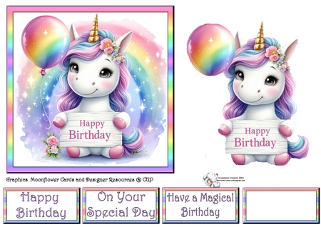 Unicorn Birthday Wishes - Photo by ScouseMouse Creations