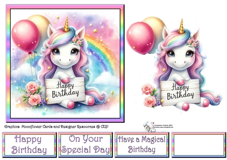 Unicorn Birthday Wishes - Photo by ScouseMouse Creations
