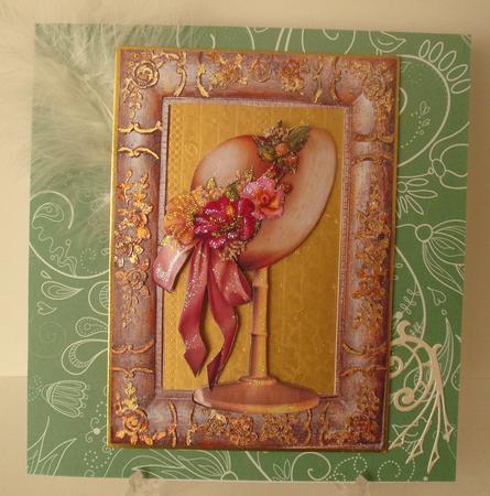 Mint Floral Lace Darks A4 Backing Paper - CUP466978_10 | Craftsuprint