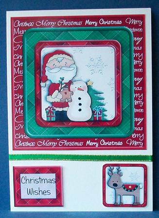 Christmas Santa and Friends Square Topper - CUP359143_1416 | Craftsuprint